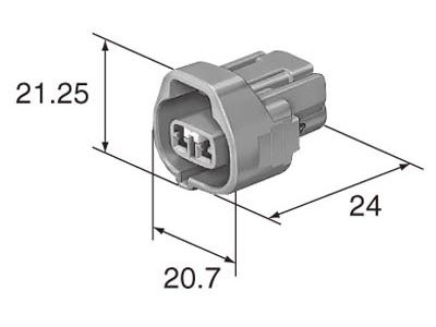 Sumitomo 2 way TS Sealed Series 2.3mm(090) Female Kit inc. terminals ...