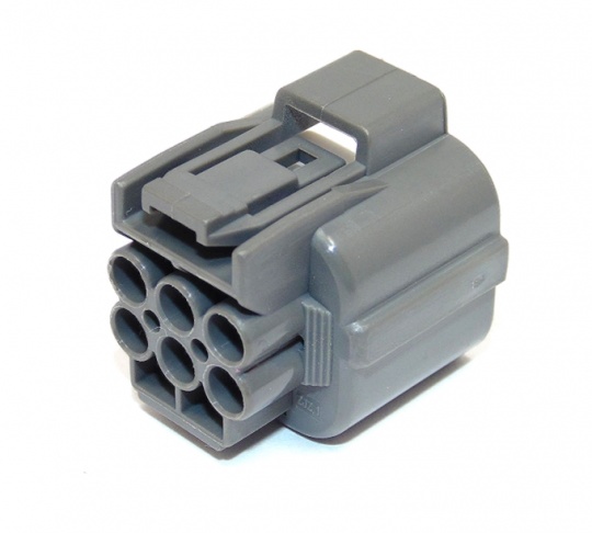 6 Way Sumitomo HW Series Connector Grey Male - automotiveconnectors.com