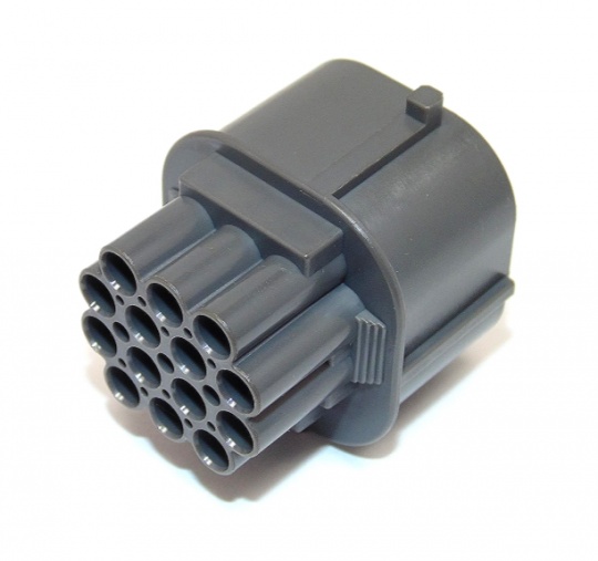 14 Way Sumitomo HW Series Connector Grey Male - automotiveconnectors.com