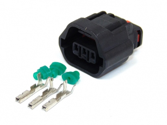 3 Way Yazaki SSD Series Connector Kit Female, inc. terminals and seals ...