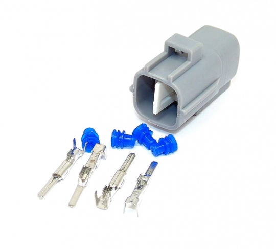 4 Way Yazaki Sealed 2.2 Series Connector Kit Male inc. terminals and ...