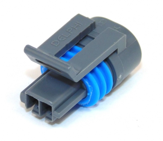 2 Way Delphi 150.2 Series Connector Female Grey - automotiveconnectors.com