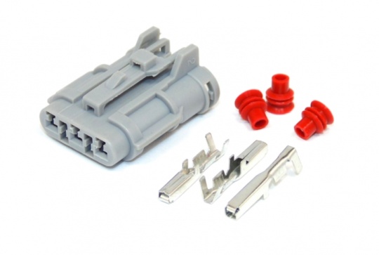 3 Way Yazaki Sealed Connector Kit Female, inc. terminals and seals ...