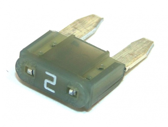 LittelFuse MINI Blade Fuse 32V 2A Grey - automotiveconnectors.com