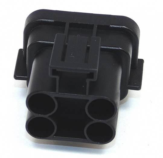 4 Way TE Connectivity Econoseal 250 Black - automotiveconnectors.com