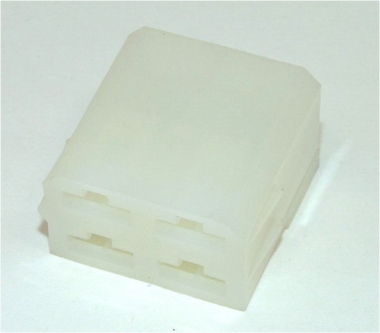 4 Way TE Connectivity Fastin-Faston 250 Natural Female - automotiveconnectors.com