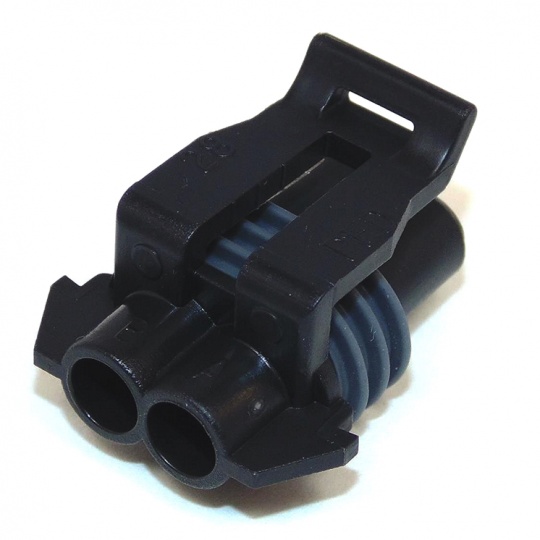 2 Way Delphi Metri-Pack 150 Series Black Female with Grey Seal ...