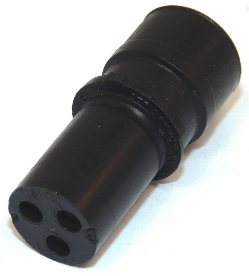 3 Way ITT Cannon Sure-Seal Circular Connector Plug Black ...