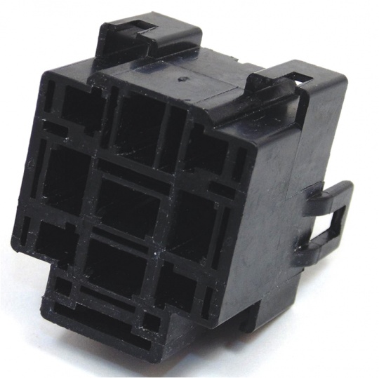9 Way Lucas Rists Black Relay Base Holder - automotiveconnectors.com