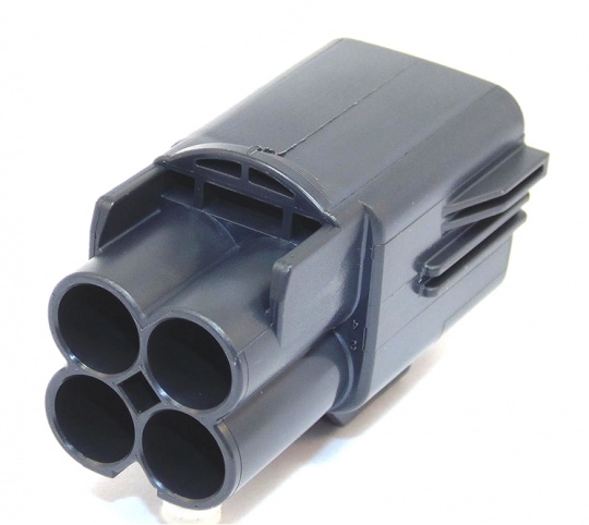 4 Way YAZAKI YES/YESC Connector 6.3mm (250) Male Dark Grey - automotiveconnectors.com