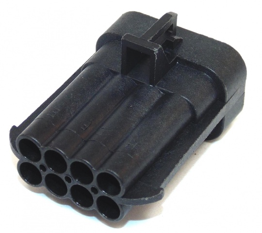 8 Way Delphi Metri-Pack 150 Connector Male Black - automotiveconnectors.com