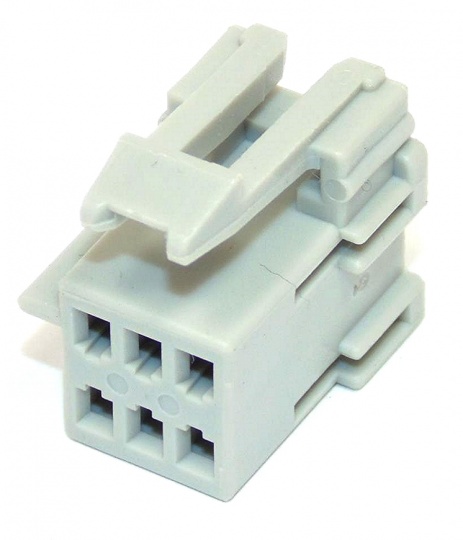6 Way Delphi Metri-Pack 150 Female Light Grey - automotiveconnectors.com