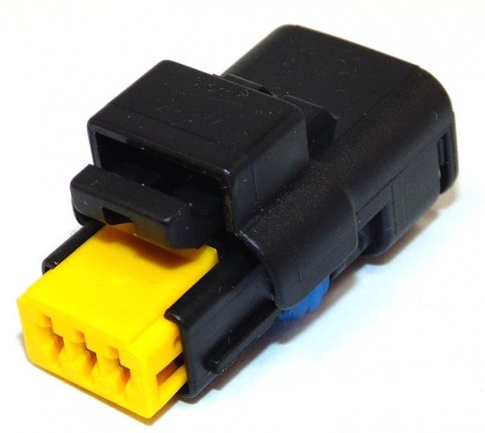 3 Way Delphi SICMA 1.5 Female Black/Yellow - automotiveconnectors.com