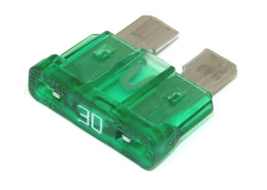 LittelFuse Standard ATO Blade Fuse 30A Green - automotiveconnectors.com