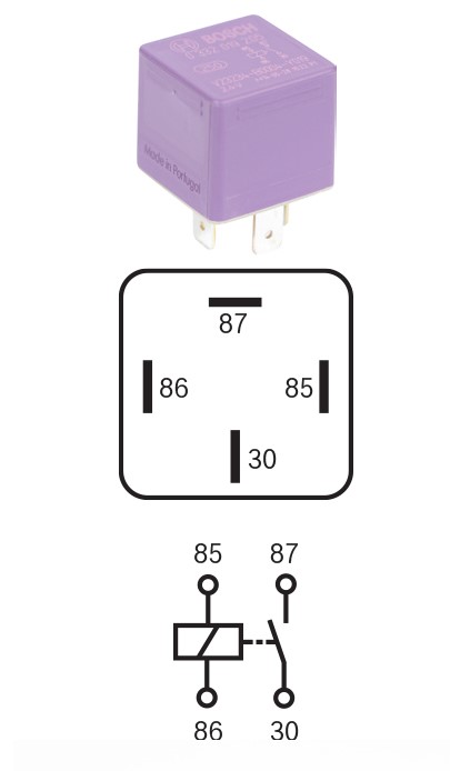 Bosch Mini Relay SPST 24 V (without bracket) - automotiveconnectors.com