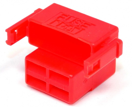 4 Way Honda Starter Solenoid Connector Red - automotiveconnectors.com