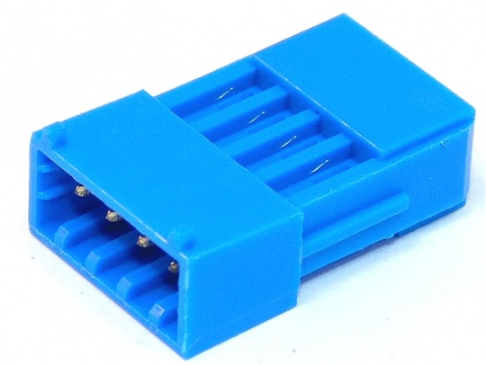 4 Way TE Connectivity MTA 100 Male Blue - automotiveconnectors.com