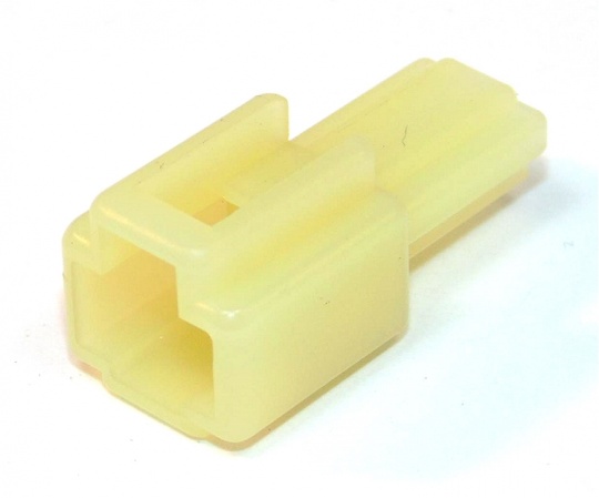 TE Connectivity 1 Way FASTIN-FASTON 250 Male Natural - automotiveconnectors.com