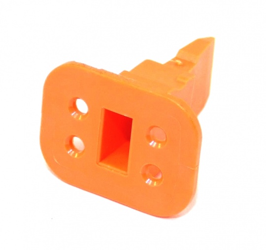 4 Way DEUTSCH DT Wedge Lock Orange - automotiveconnectors.com