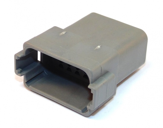 12 Way DEUTSCH DT Plug Housing Grey Sealed - automotiveconnectors.com
