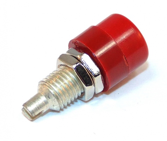 Hirschmann Banana Socket 4mm Red Female Solder - automotiveconnectors.com