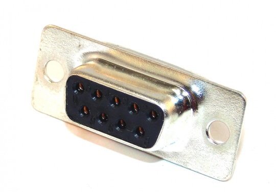 9 Way Panel Mount D-sub Connector Socket Female - automotiveconnectors.com