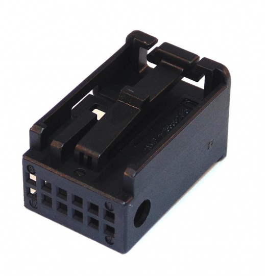 12 Way TE Connectivity MQS Black Cover Cable Exit ...