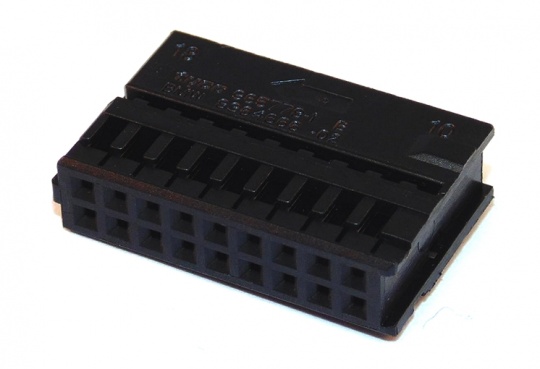 18 Way TE Connectivity Terminal Carrier Black - automotiveconnectors.com