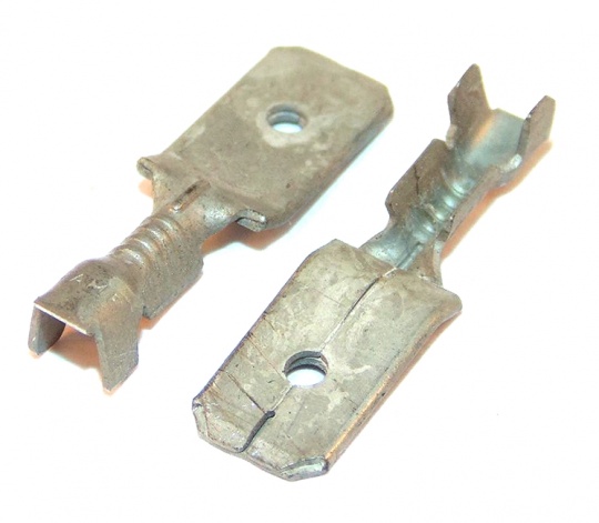 TE Connectivity 250 Faston Male 6.3mm(250) 22-18 Awg - automotiveconnectors.com