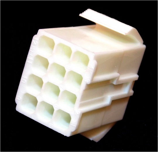 12 Way JST EL Connector Male White - automotiveconnectors.com