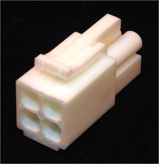 4 Way JST EL Connector Female White - automotiveconnectors.com