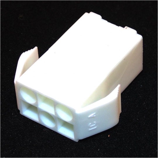6 Way JST EL Connector Male White - automotiveconnectors.com