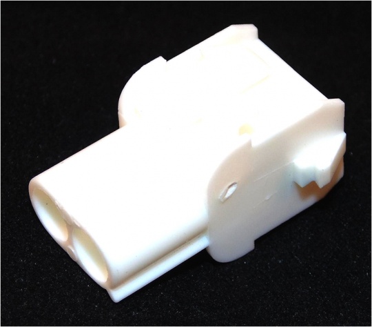 2 Way TE Connectivity Mate-N-Lok White Male - automotiveconnectors.com