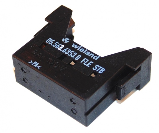 Wieland 20 Way Blank Module Male Black - automotiveconnectors.com