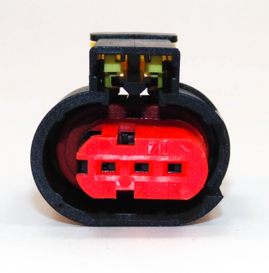 3 Way TE Connectivity AMP MCP 1.5K Female Black - automotiveconnectors.com