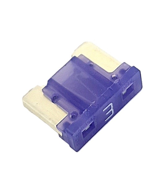Bosch Low Profile Mini Fuse 3A 58V Violet - automotiveconnectors.com