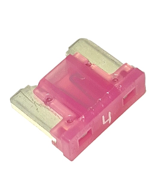 Bosch Low Profile Mini Fuse 4A 58V Pink - automotiveconnectors.com