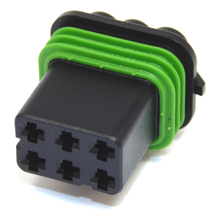 6 Way Delphi Ducon 2.8 Sealed Female Connector Black ...