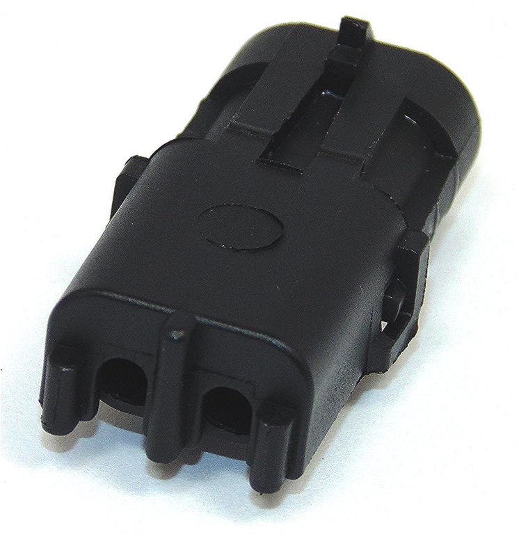 2 Way Delphi Weather-Pack Connector Male Black - automotiveconnectors.com
