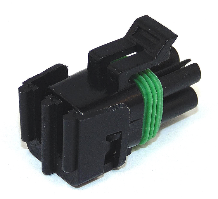4 Way Delphi Weather-Pack Connector Female Black - automotiveconnectors.com