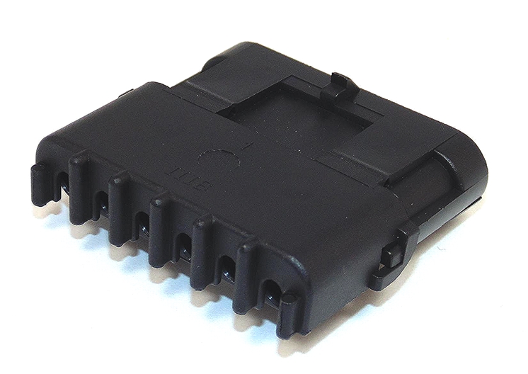 6 Way Delphi Weather-Pack Connector Male Black - automotiveconnectors.com