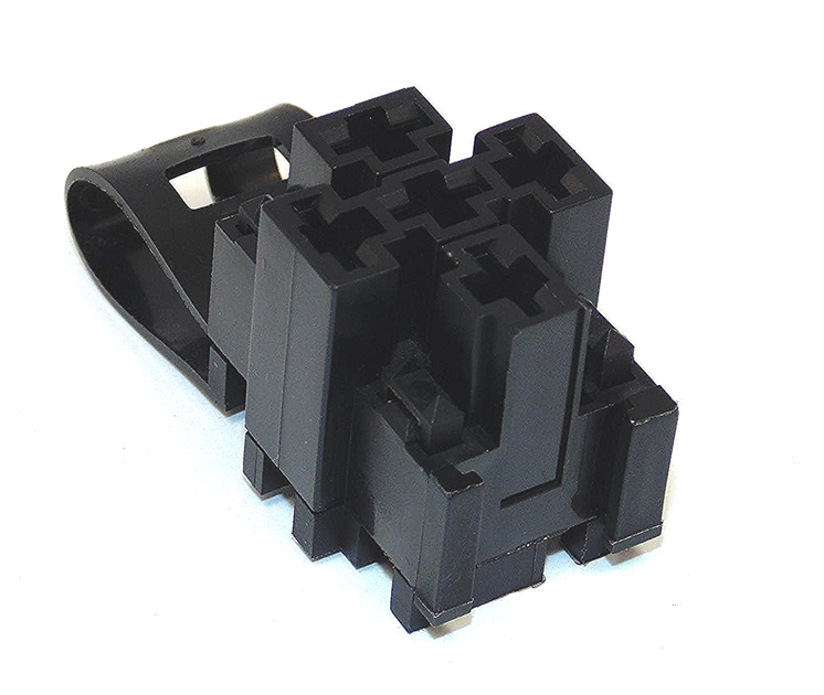 5 Way TE Connectivity Relay Base Black - automotiveconnectors.com