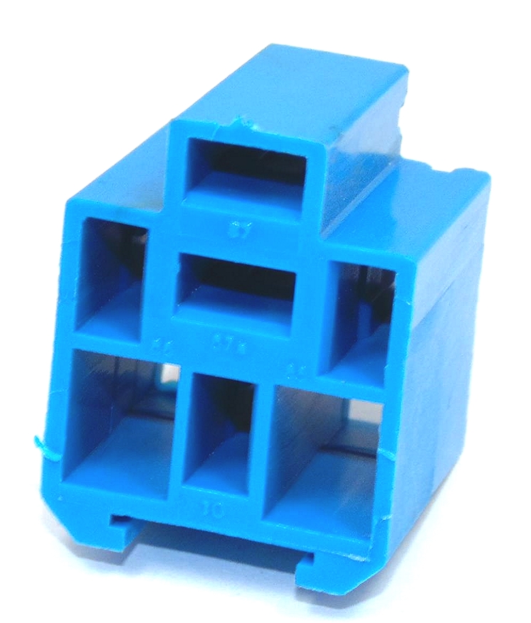 5 Way Lucas Rists Blue Relay Base Holder Blue - automotiveconnectors.com