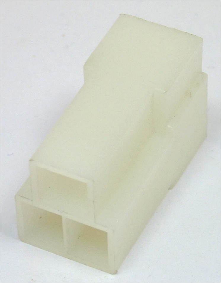 3 Way TE Fastin/Faston 250 Series Natural Male - automotiveconnectors.com