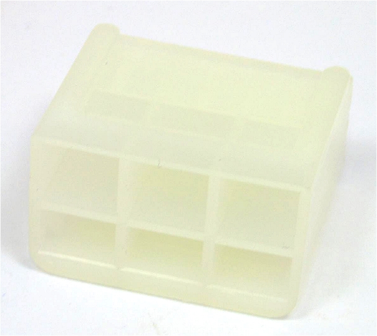 6 Way TE Connectivity Faston 250 Series Female 6.3mm Natural - automotiveconnectors.com