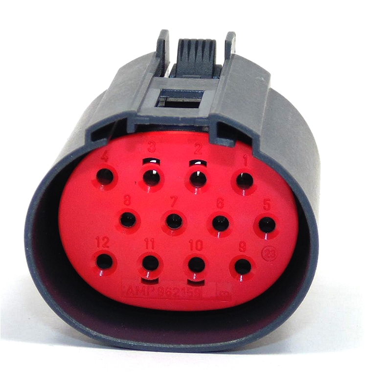 12 Way TE Connectivity Male Grey - automotiveconnectors.com