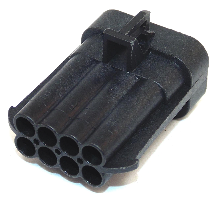 8 Way Delphi Metri-Pack 150 Connector Male Black - automotiveconnectors.com