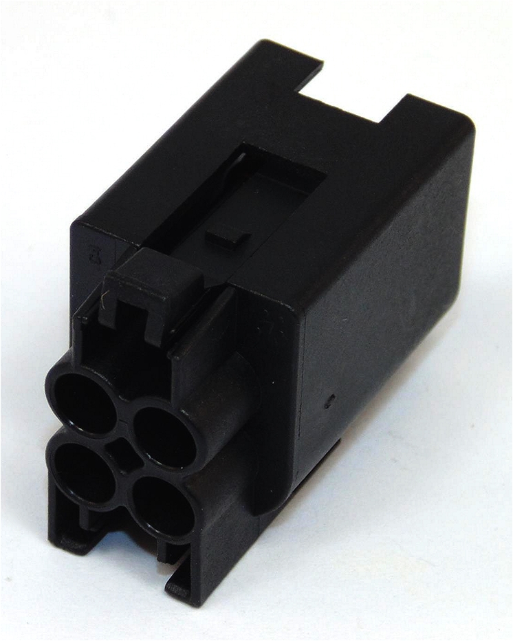 4 Way TE Connectivity Female Black Waterproof - automotiveconnectors.com