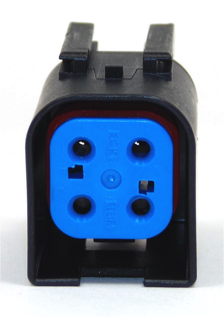 4 Way TE Connectivity Female Black Waterproof - automotiveconnectors.com