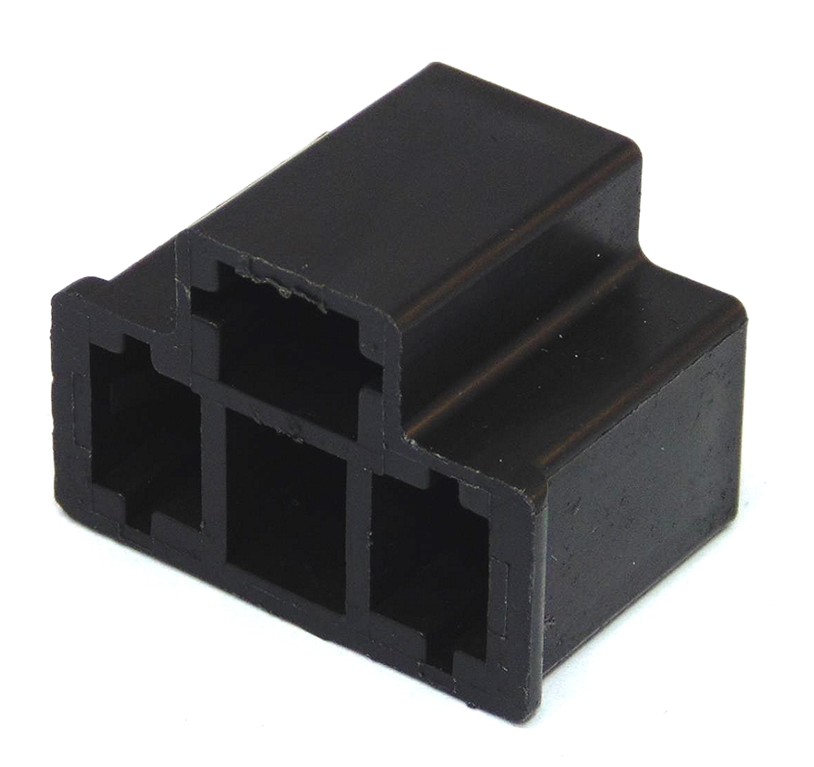 3 Way H4 HID Headlight Connector Male Black inc Terminals ...